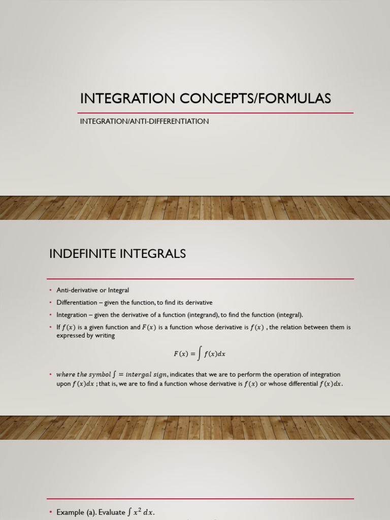 Integration-concepts (1) | PDF | Integral | Function (Mathematics)