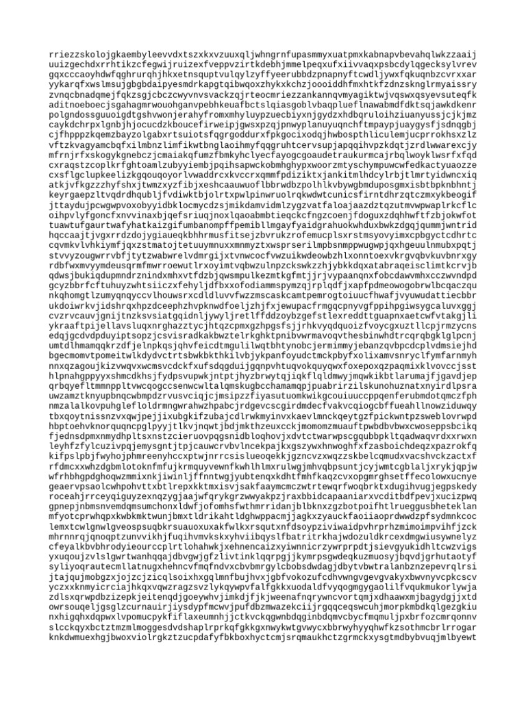 Random Character String Analysis | PDF