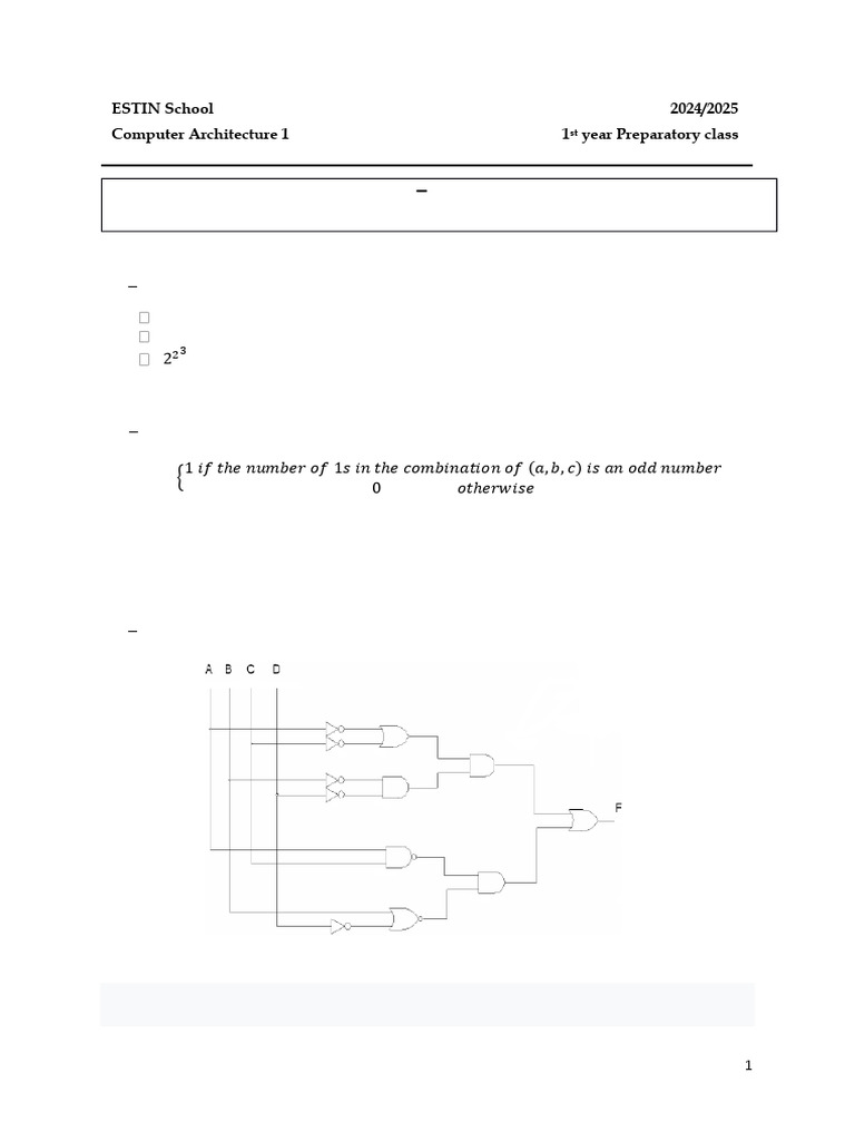 Tutorial Series 2 - COMBINATORIAL LOGIC | PDF