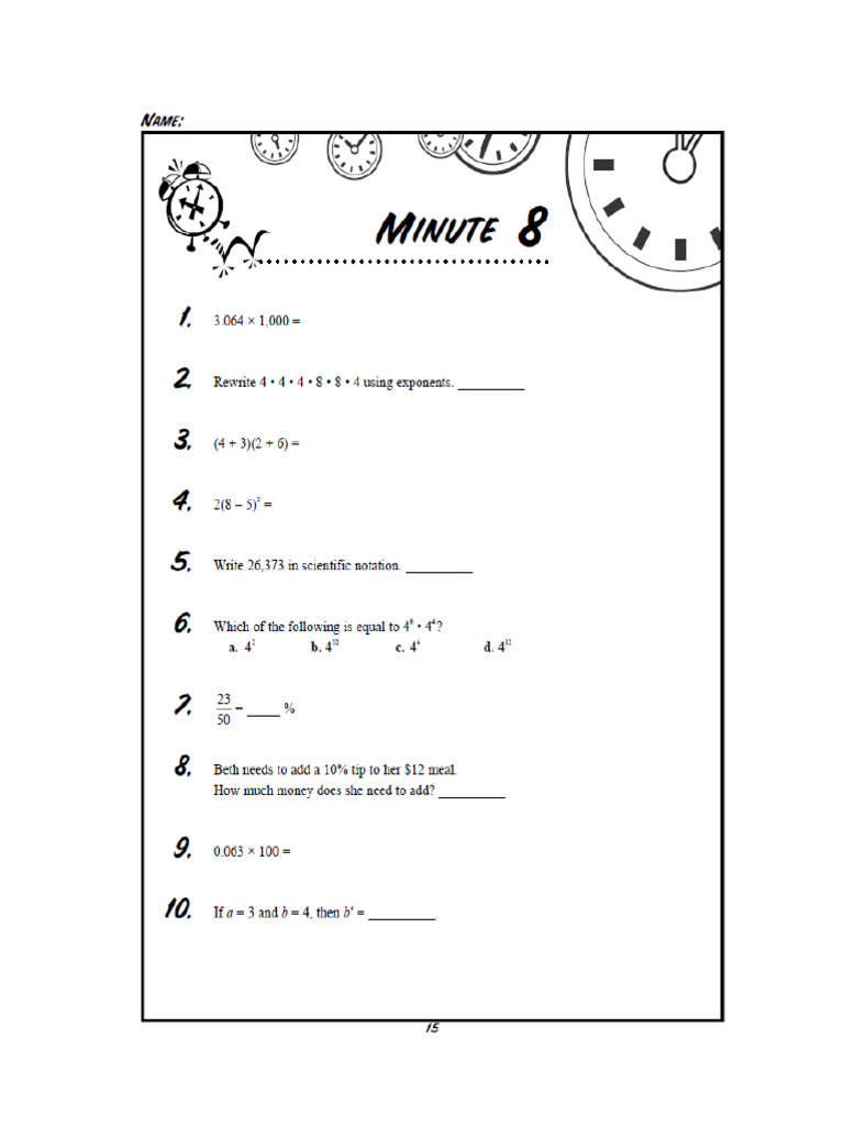 Worksheet 8 Pdf