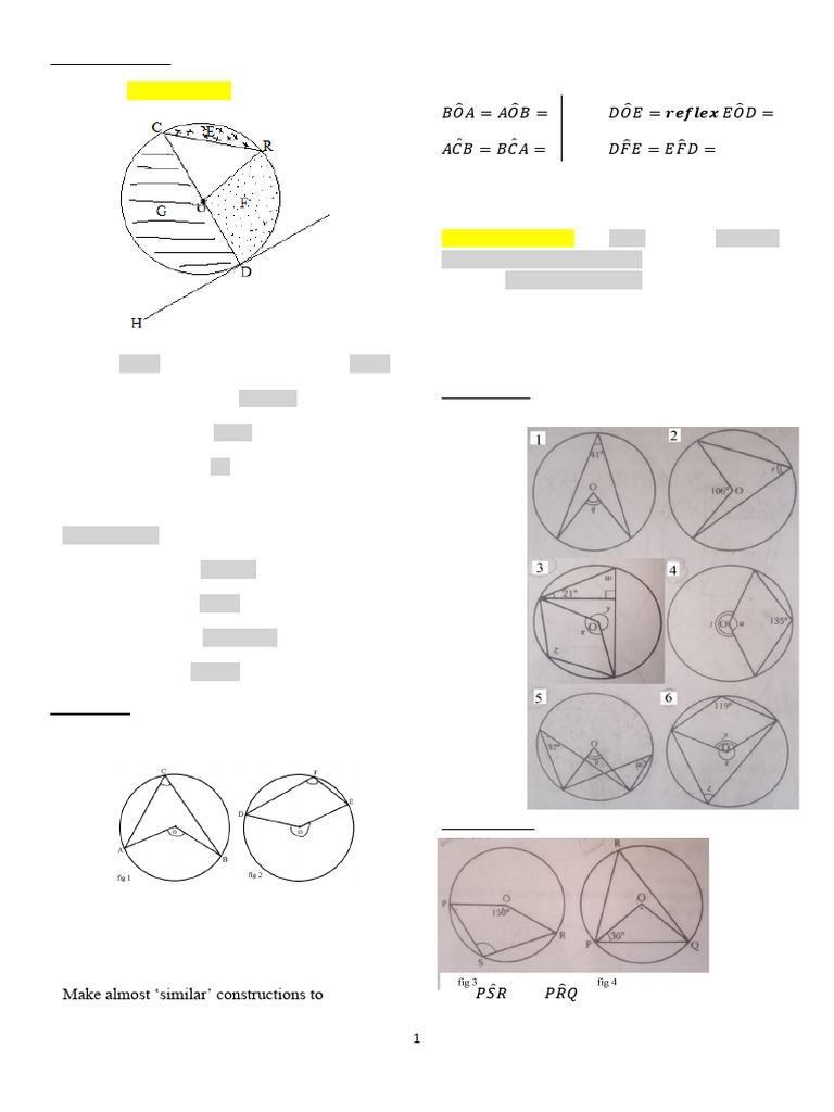 Circle Geometry 2024 | PDF | Circle | Perpendicular