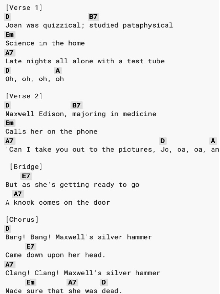 maxwell silver hammer kopie | PDF