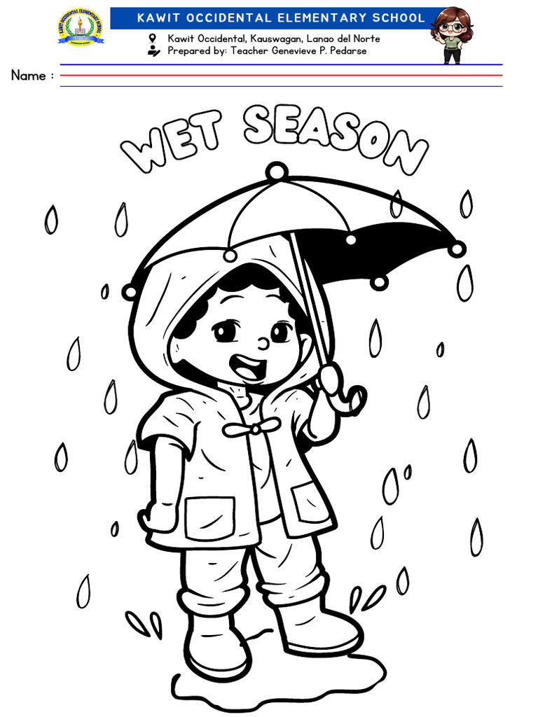 Wet and Dry Season Coloring | PDF