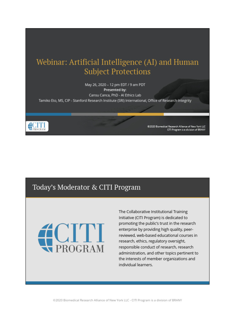 M20114_AI_HSP | PDF | Institutional Review Board | Artificial Intelligence