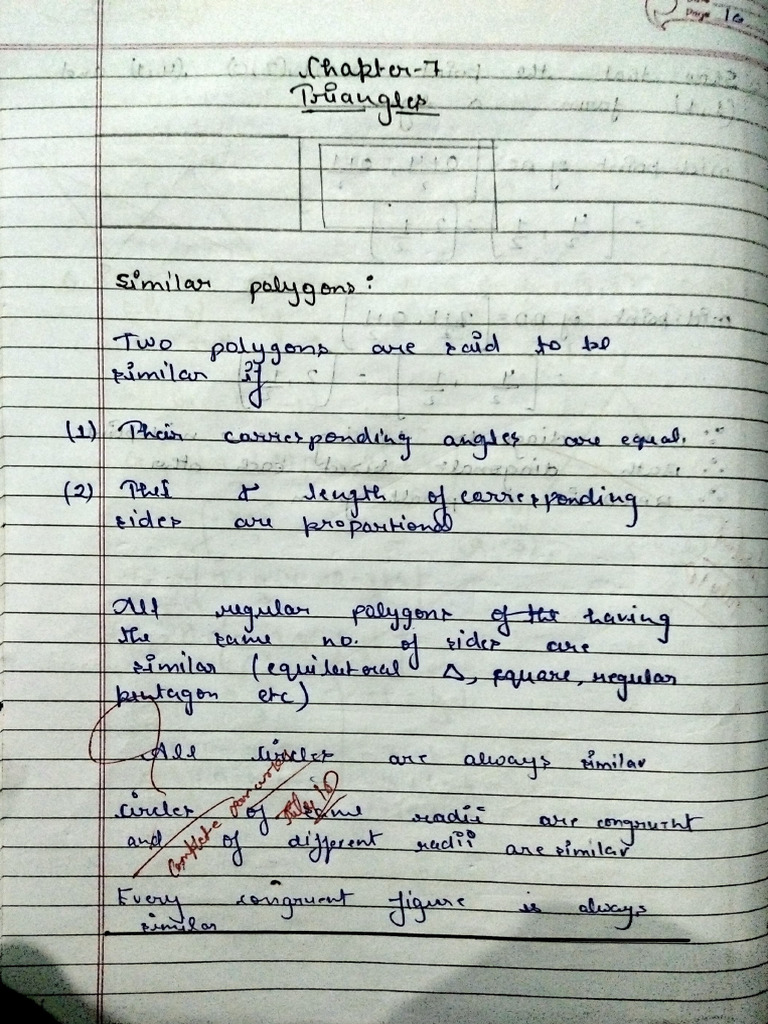 Triangles CH 7 | PDF