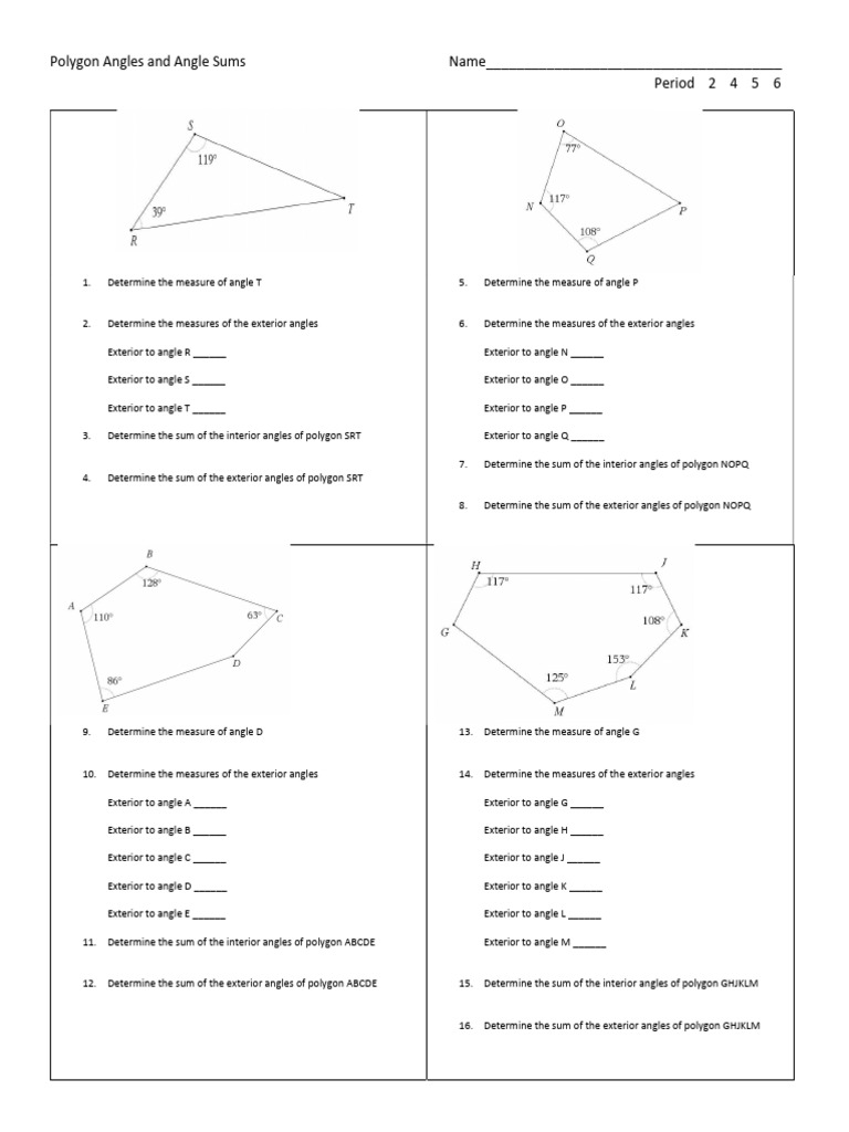 polygon_angle_formulas__interior_and_exterior__2022_pdf | PDF | Angle ...