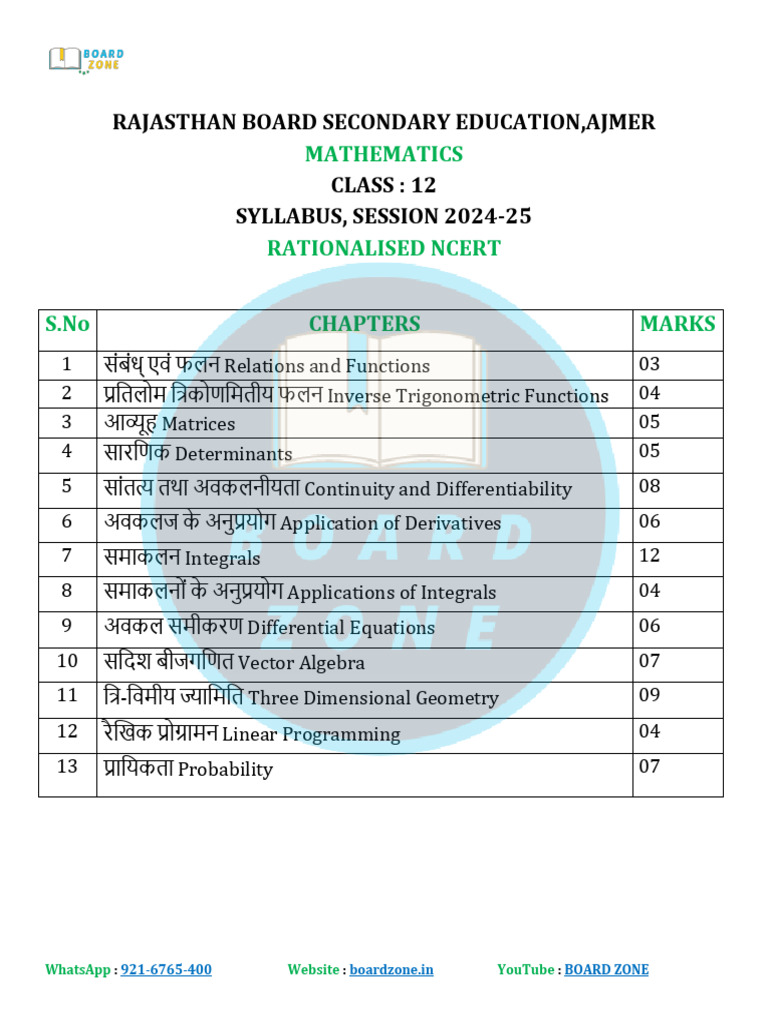 Maths Marking Scheme 2025 | PDF