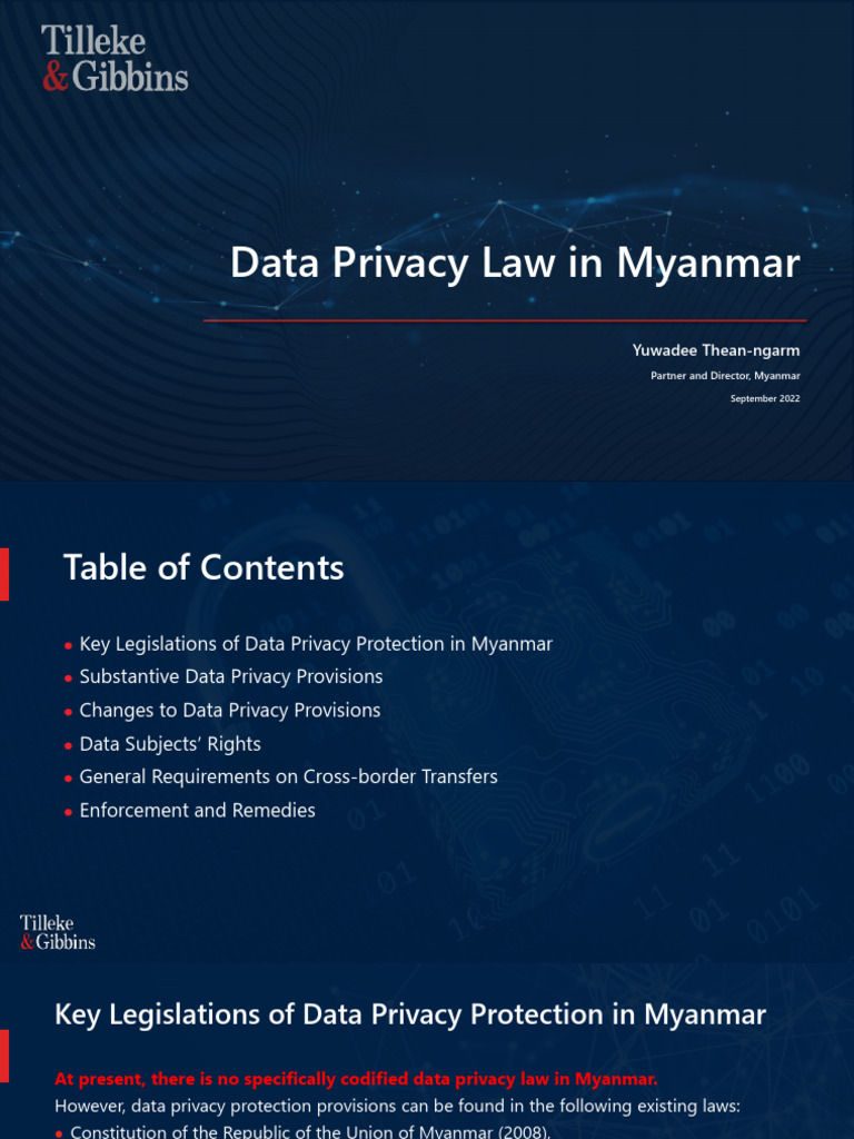 Myanmar Data Privacy Law Overview | PDF | Privacy | Fine (Penalty)
