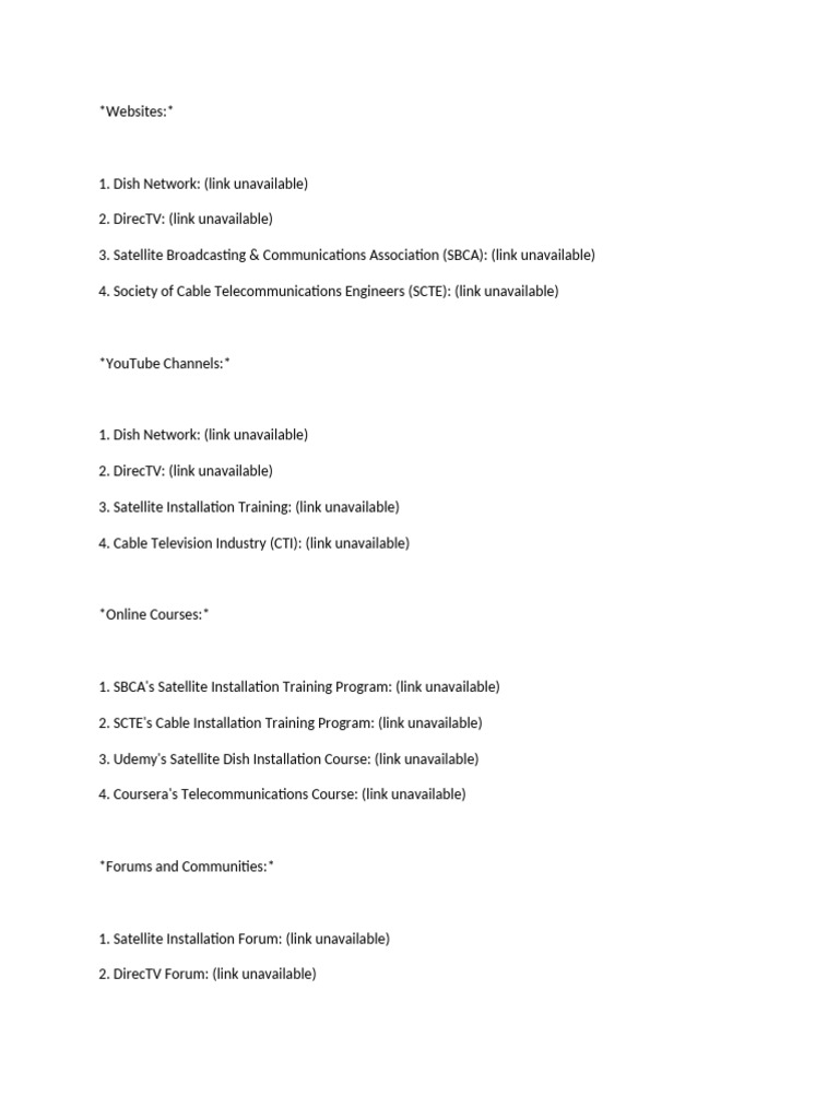 Satellite Dish Installation Manual 2 | PDF | Hdmi | Communications ...