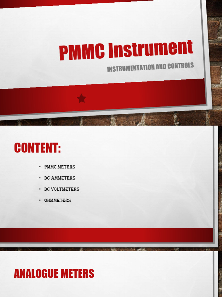 PMMC Instrument PDF | PDF | Metrology | Electrical Engineering
