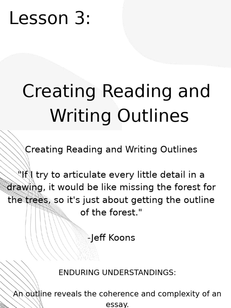 Lesson 3 Creating Reading and Writing Outlines 20250112 151209 0000 ...