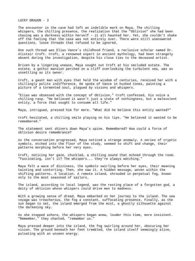 Maya's Battle Against Oblivion | PDF