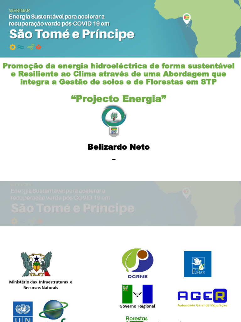 Belizardo n Webinar Stp 2020 p Energia Bn | PDF | Agricultura | Investimentos