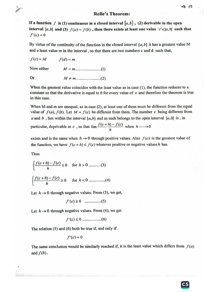 Rolls theorm (1) | PDF