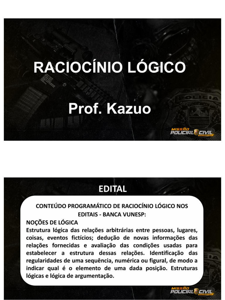 Material Rac Lógico Prof Kazuo | PDF