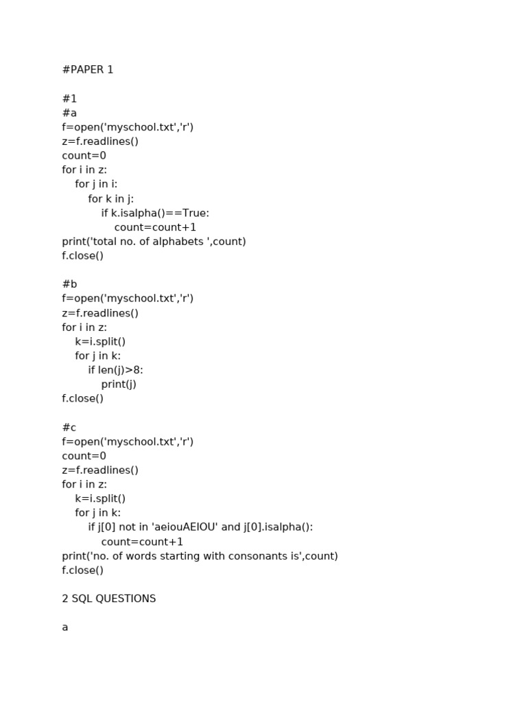 Python and SQL Code Exercises | PDF | Sql | Data Management Software