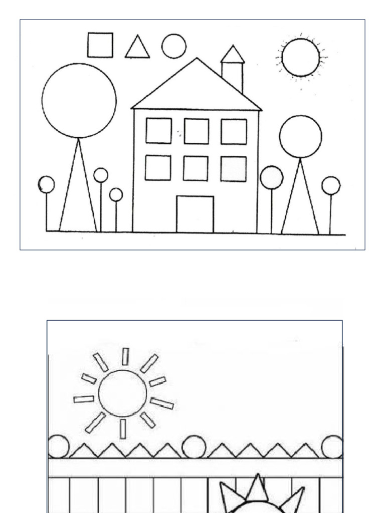 1.ABM-SHAPES- 2D- Contoh Melukis 2D Shapes | PDF