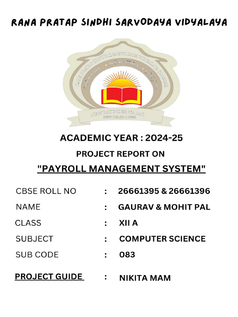 Python Payroll Management System | PDF | Payroll | Integrated Development Environment