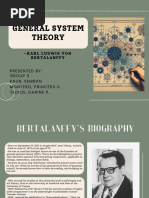Ludwig Von Bertalanffy's General Systems Theory | PDF | System ...