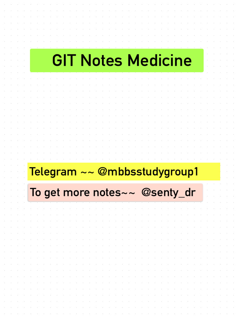 Git Notes Medicine @senty - DR | PDF