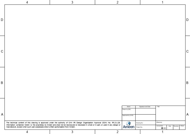 AMN-DO-F05 Drawing Template | PDF