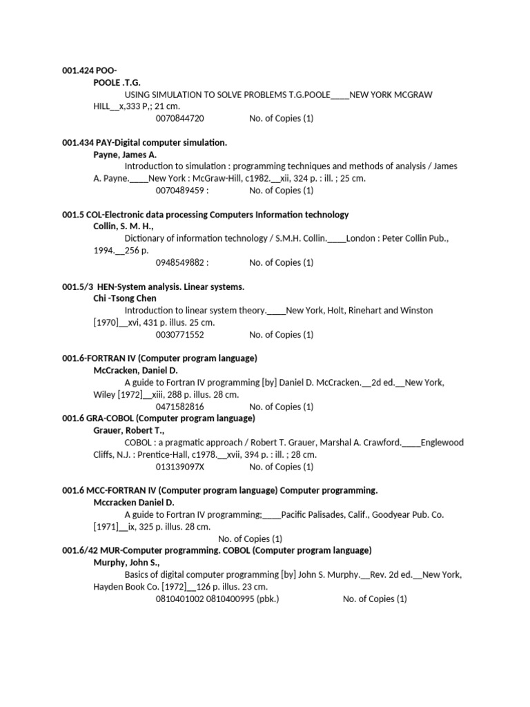 Physics Bibliography | PDF | Computing | Computer Science