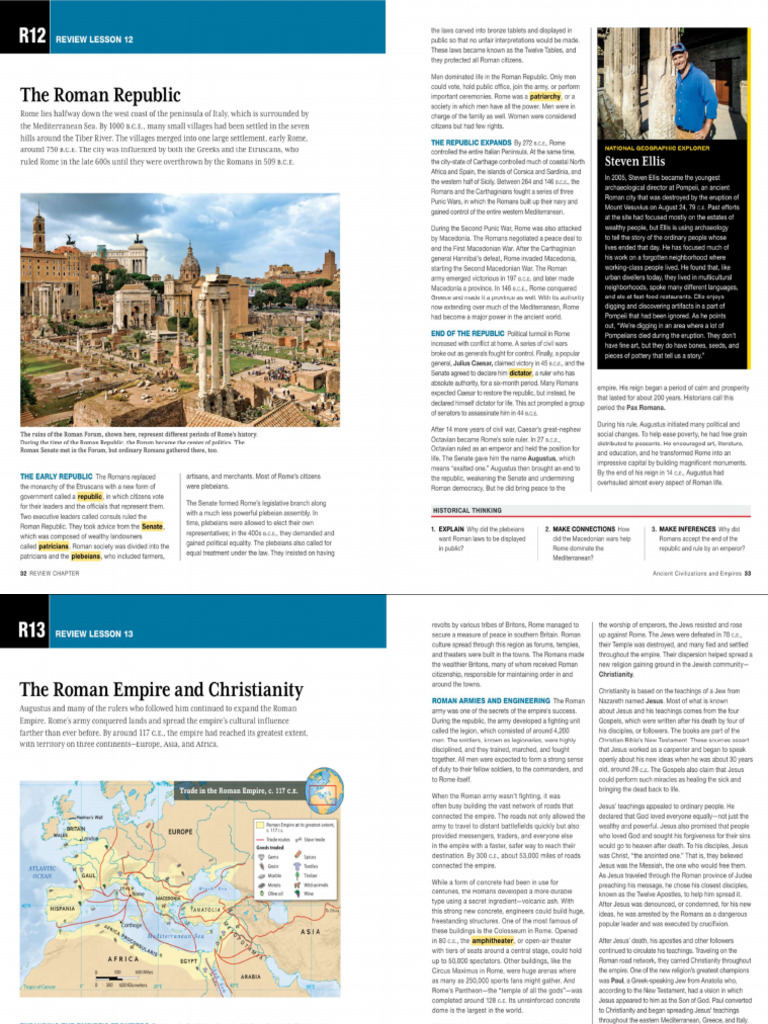 (Reference) Overview of Ancient Rome (Republic To Fall) | PDF