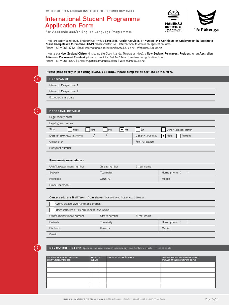 MIT International Student Application Form | PDF | Justice | Crime ...
