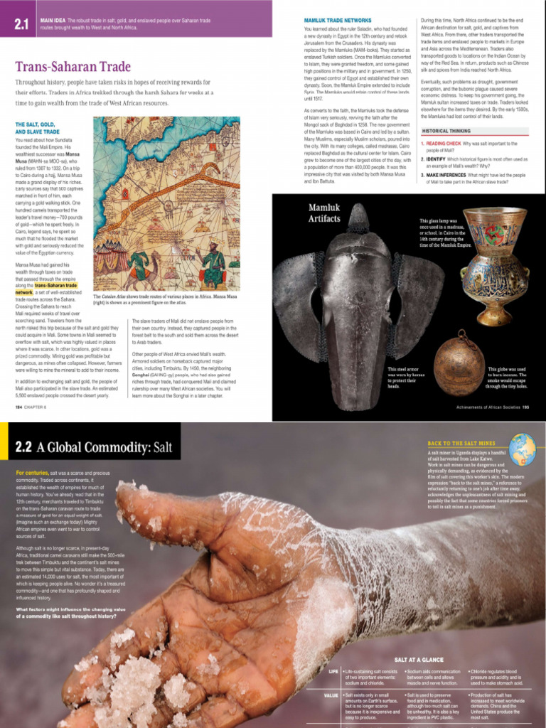 (Reference) Trans-Saharan Trade | PDF