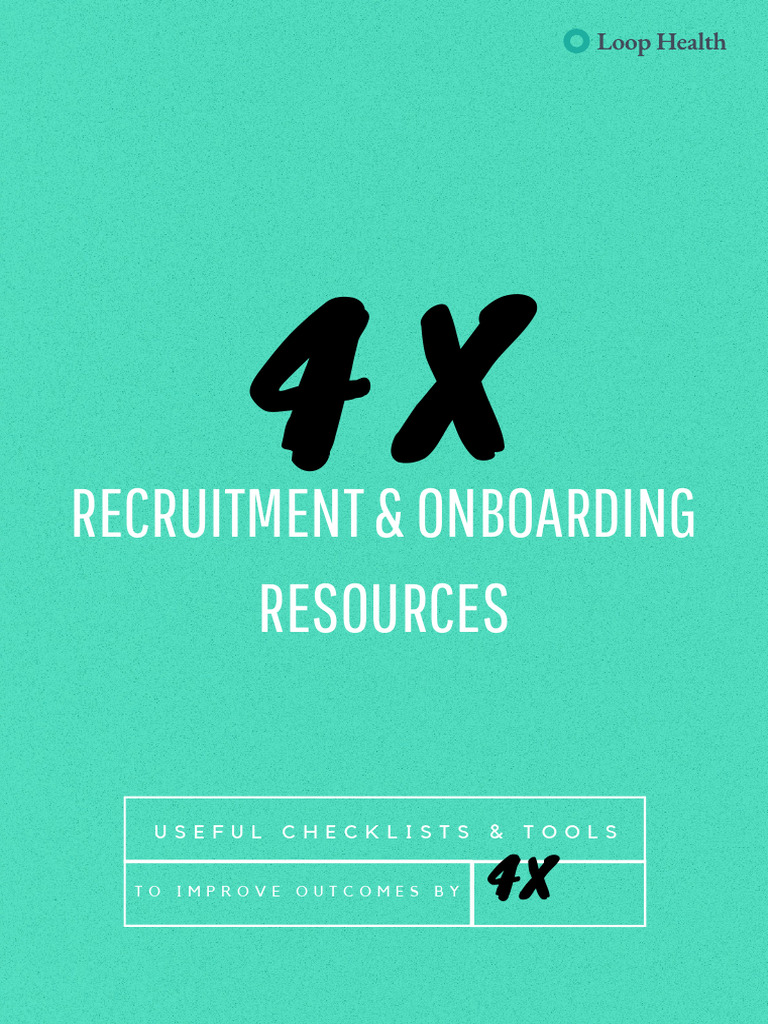 4X Recruitment & Onboarding Checklist | PDF | Recruitment | Human ...