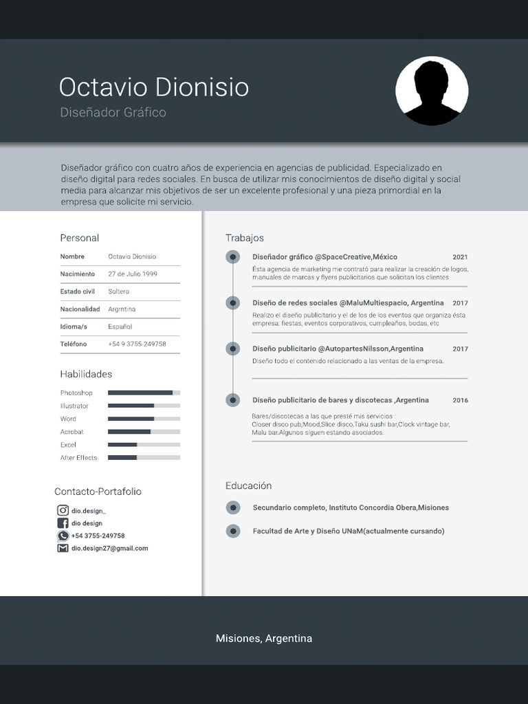 CV Octavio Dionisio | PDF