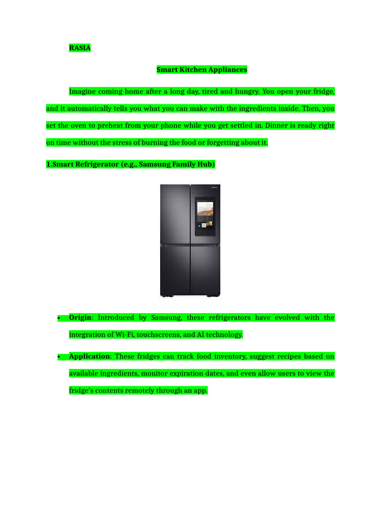 Smart Kitchen Appliances | PDF | Home Appliance | Slow Cooker