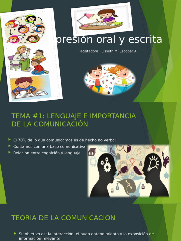 Expresión Oral y Escrita | PDF