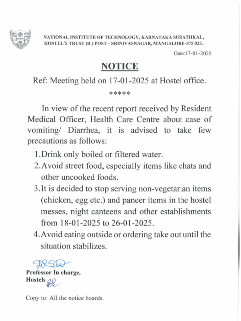Notice - Students | PDF