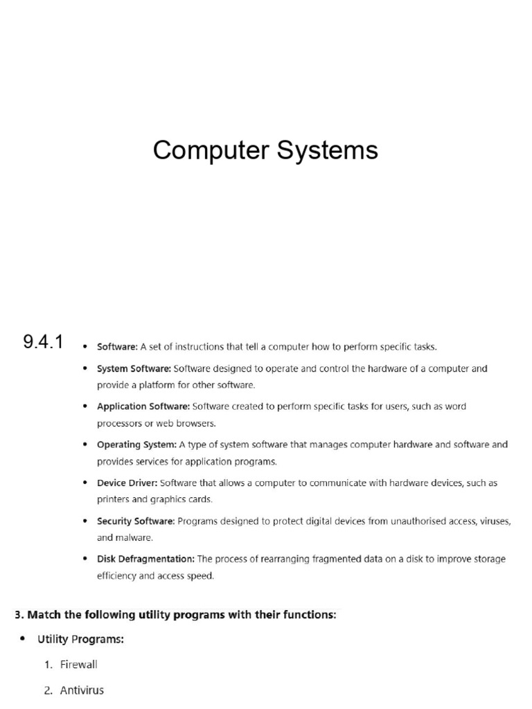 Unit2 Computer Systems Grade8 | PDF