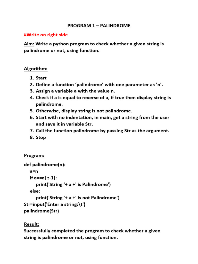 Cs Practicals Pgm 1 And 2 Pdf Parameter Computer Programming String Computer Science
