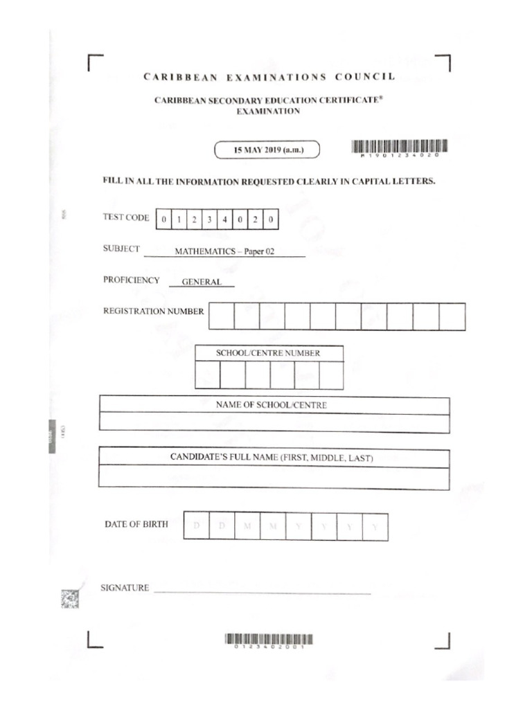 2019 Mathematics - Paper 02 - Solutions | PDF