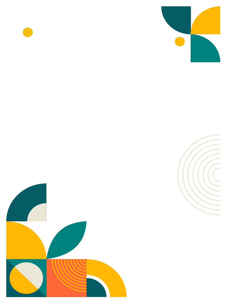 White Green Yellow Modern Geometric Project Proposal Cover A4 | PDF