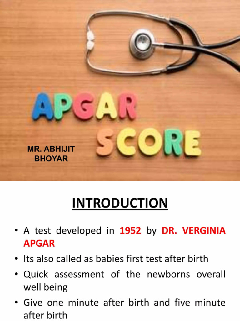 Apgar Score | PDF