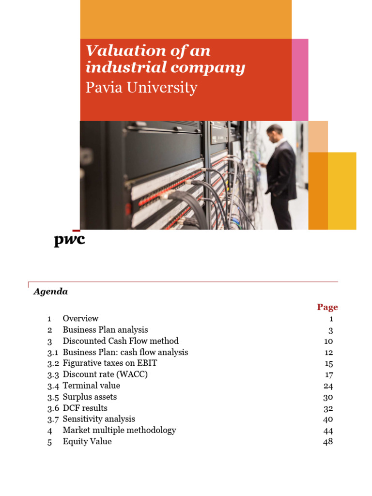 PWC Valuation Technical 3. VALUATION OF AN INDUSTRIAL COMPANY | PDF ...