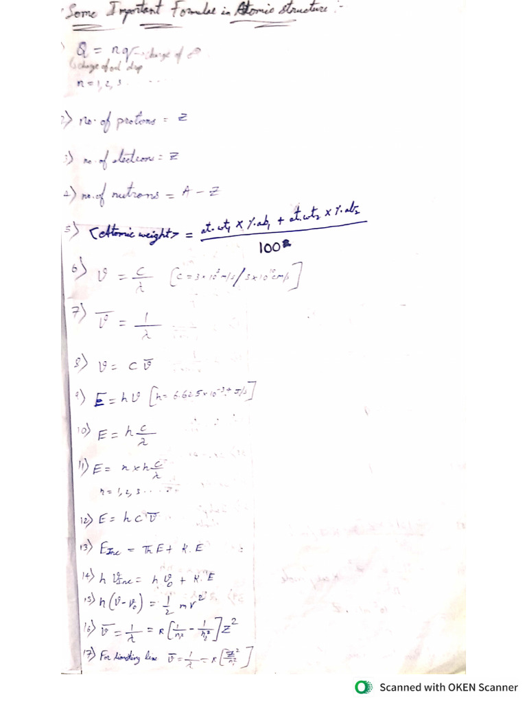 Atomic Str. Imp. Formula | PDF