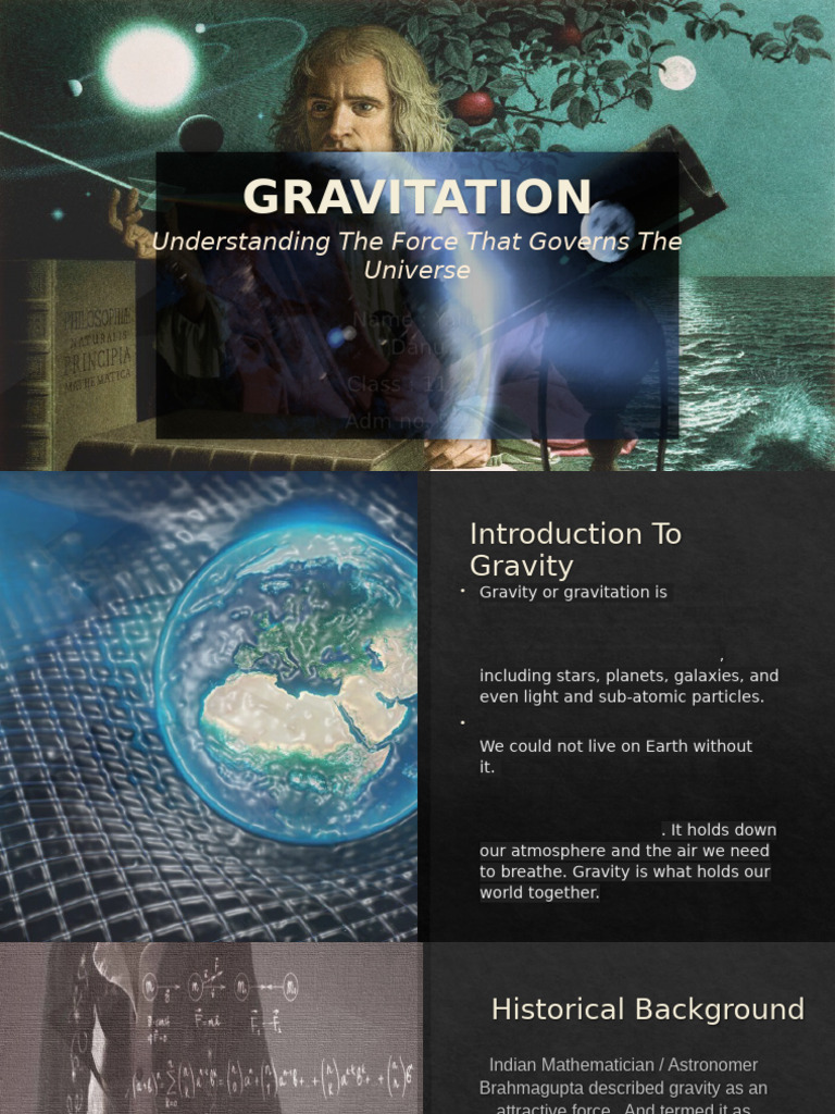 Gravitation | PDF | Gravity | Orbit