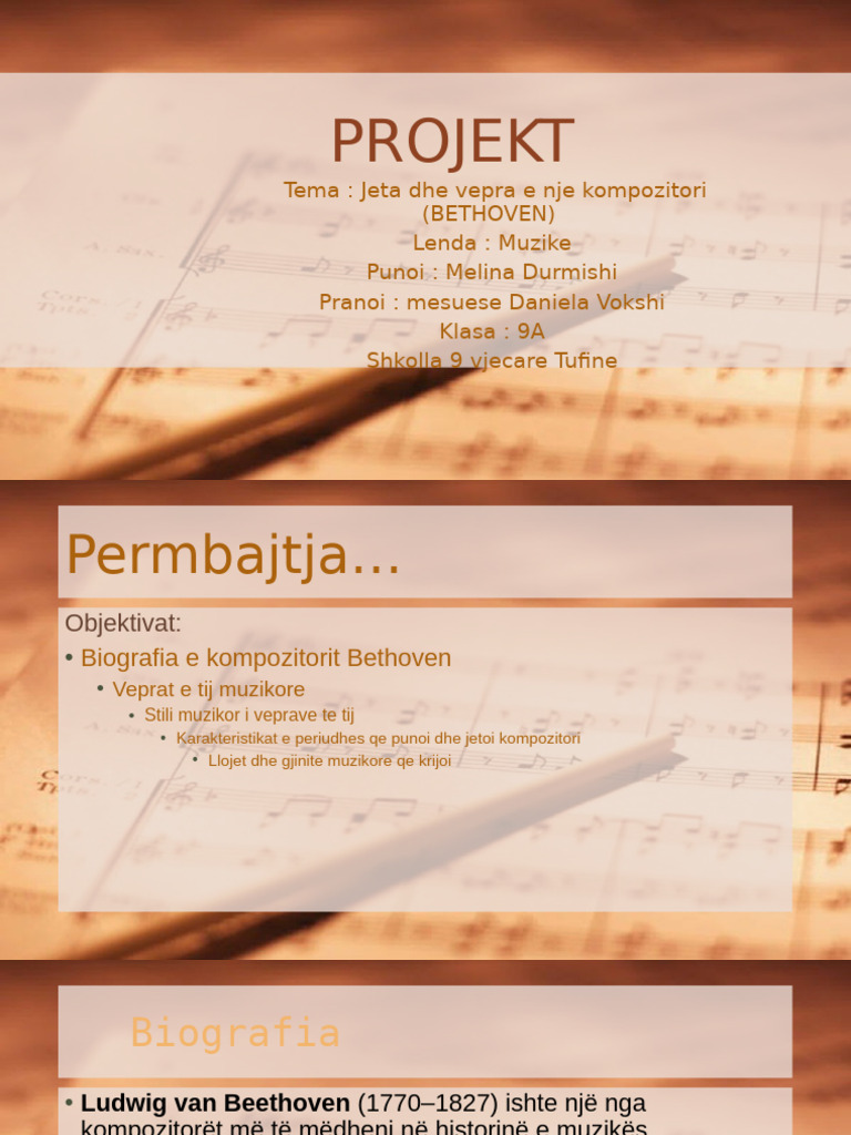 PROJEKT Muzika 9 | PDF