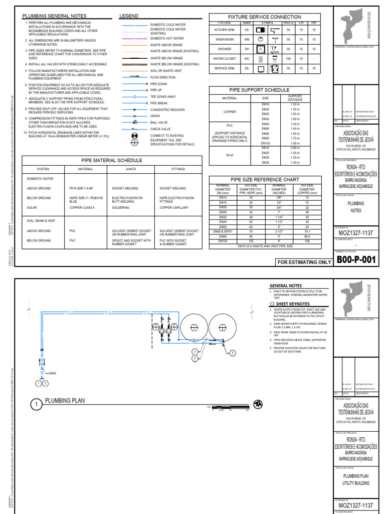 Rto Ronga Marracuene - Plumb | PDF | Pipe (Fluid Conveyance) | Plumbing