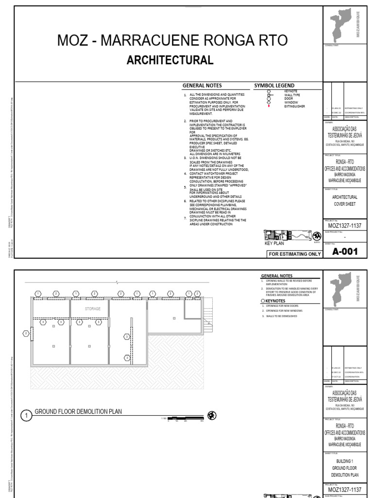 Rto Ronga Marracuene - Arch | PDF | Buildings And Structures