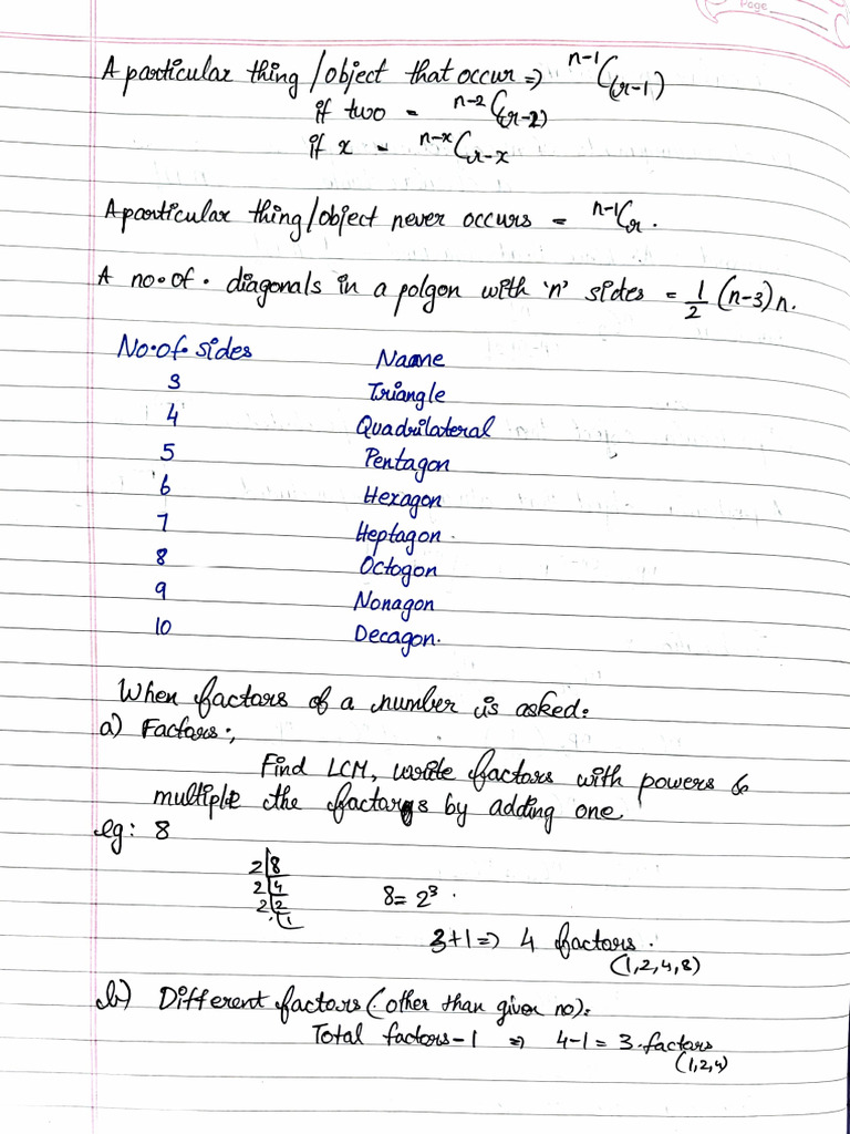 Maths Formula 2 | PDF