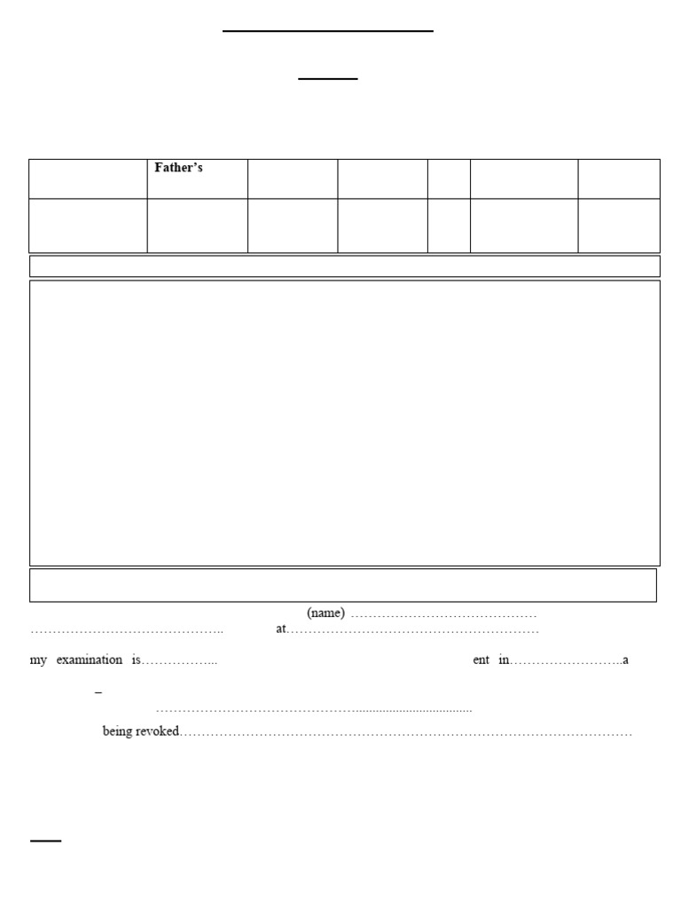 Medical Examination Form | PDF