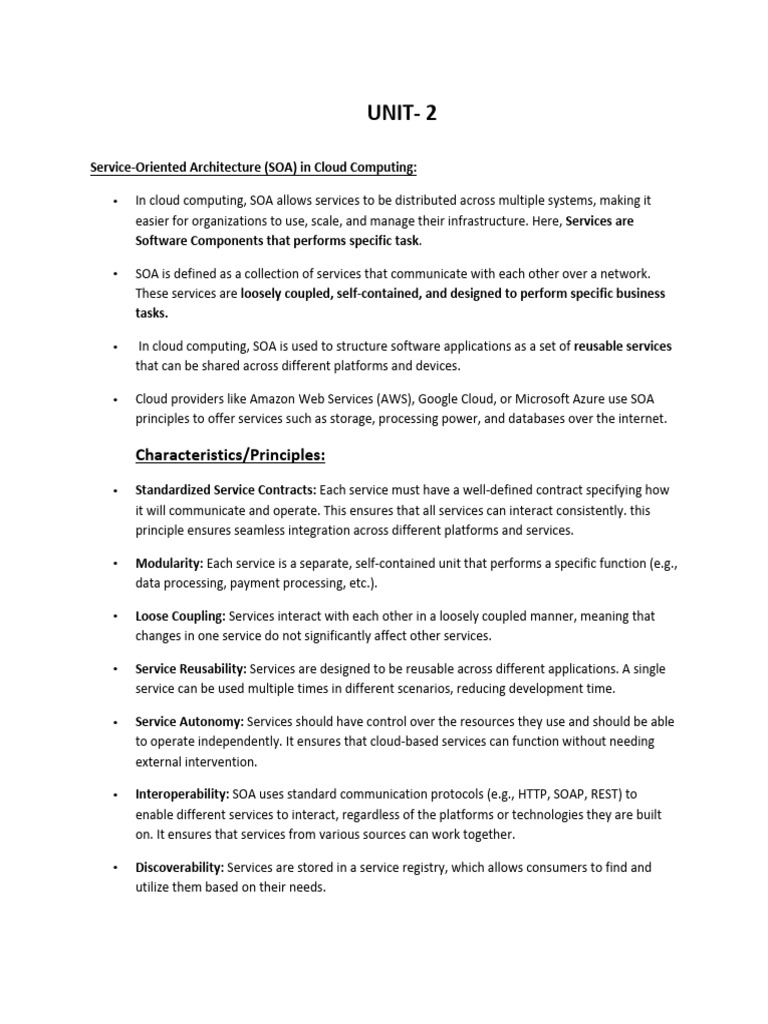 CC unit2 | PDF | Web Service | Soap