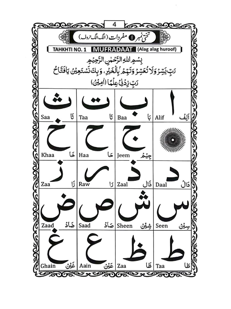 Nurani Qaida: Qacida Nurani 1 | PDF