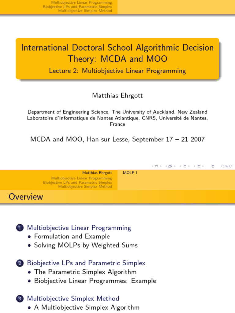 HanLecture2_ME | PDF | Linear Programming | Analysis